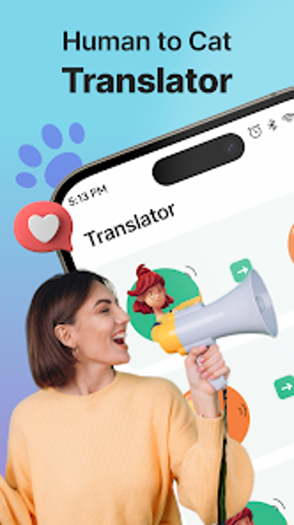 Human to Cat Translator pour Android - Télécharger