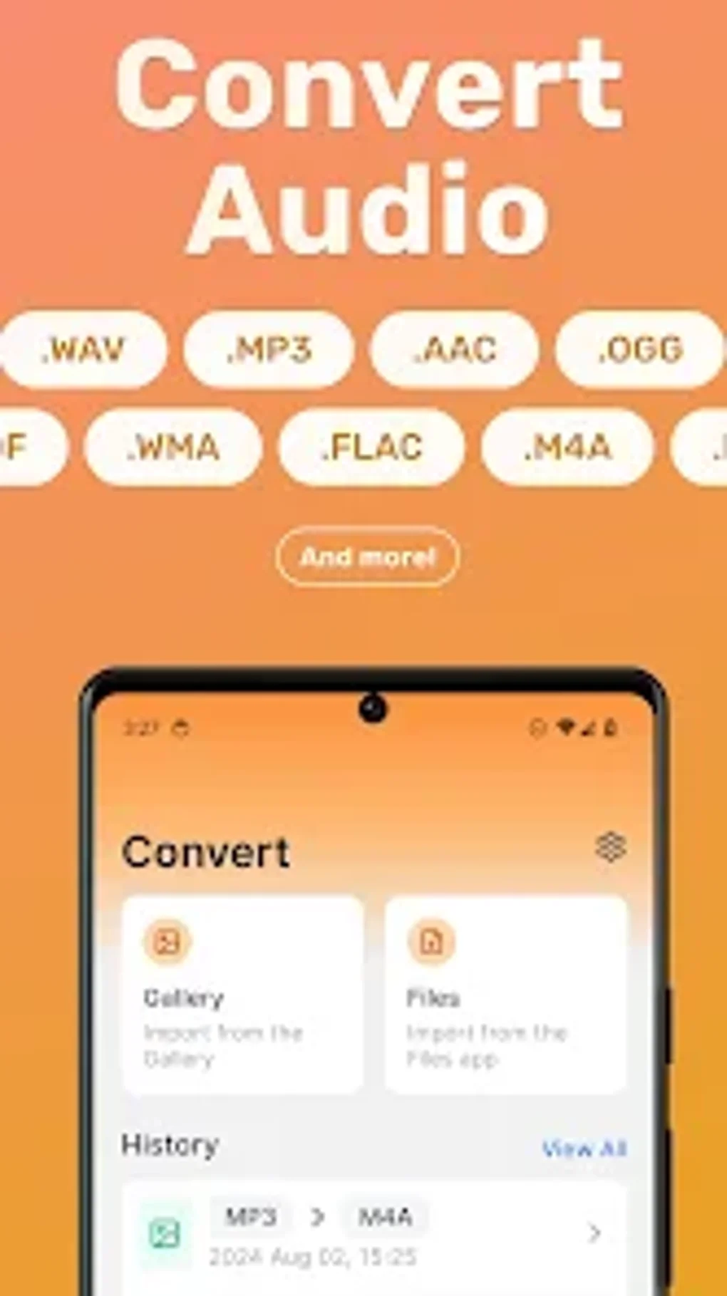 Convert Audio - m4a to mp3 para Android - Descargar