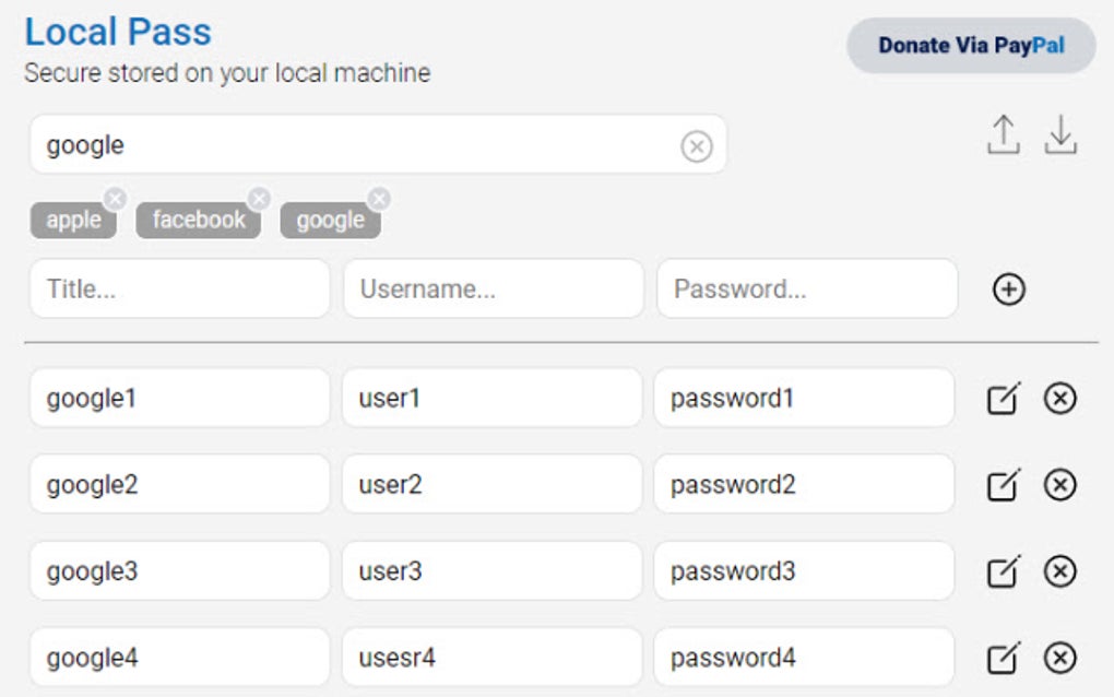 Local Pass per Google Chrome - Estensione Download