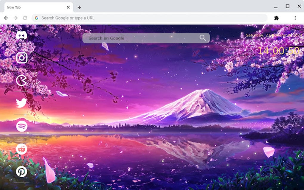 Mount Fuji Cherry Blossom: Serene Live Wallpaper for Chrome! สำหรับ Google Chrome - ส่วนขยาย ...