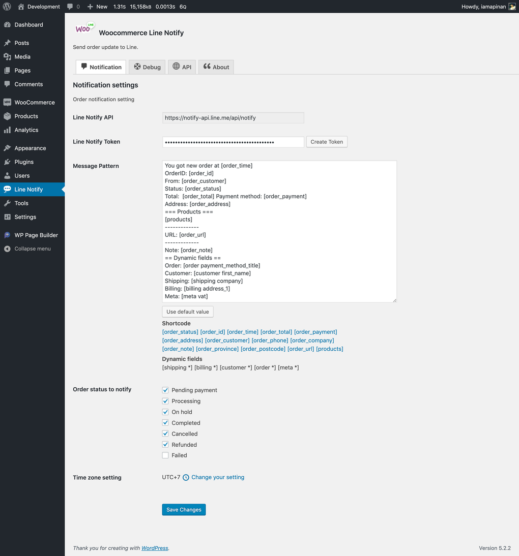 Woocommerce Line Notify para WordPress - Descargar