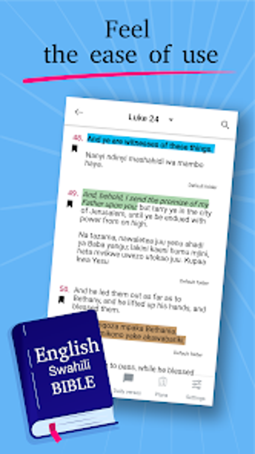 English Swahili Bible Takatifu for Android - Download