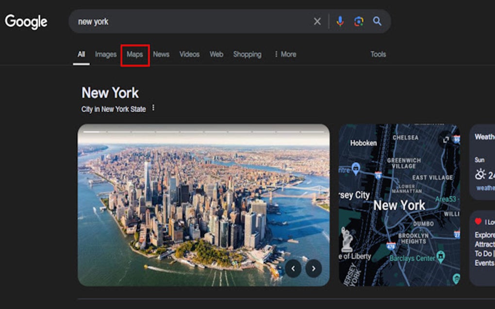 Restore Google Search Maps Integration for Google Chrome - Extension Download