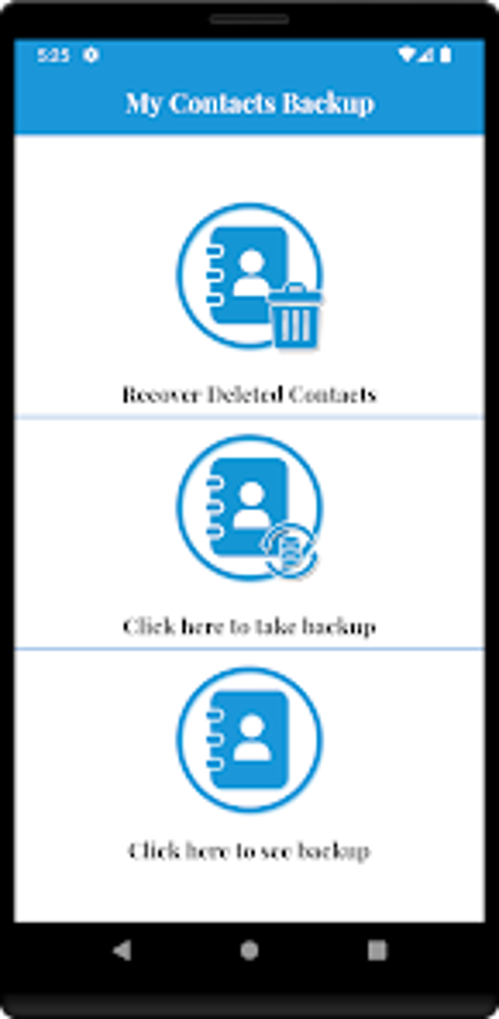 Android 용 Contacts Backup And Restore - 다운로드