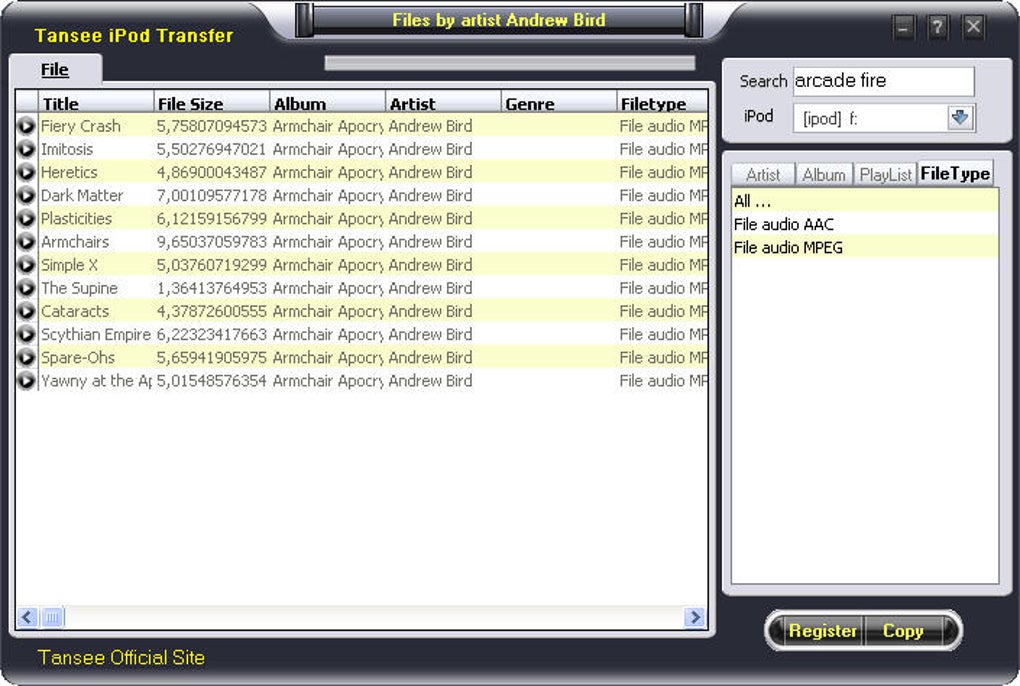 Tansee iPod Transfer - Download