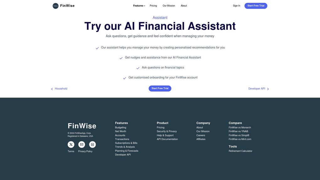AI 생활 어시스턴트를 위한 FinWise - 리뷰, 기능 및 사용 사례