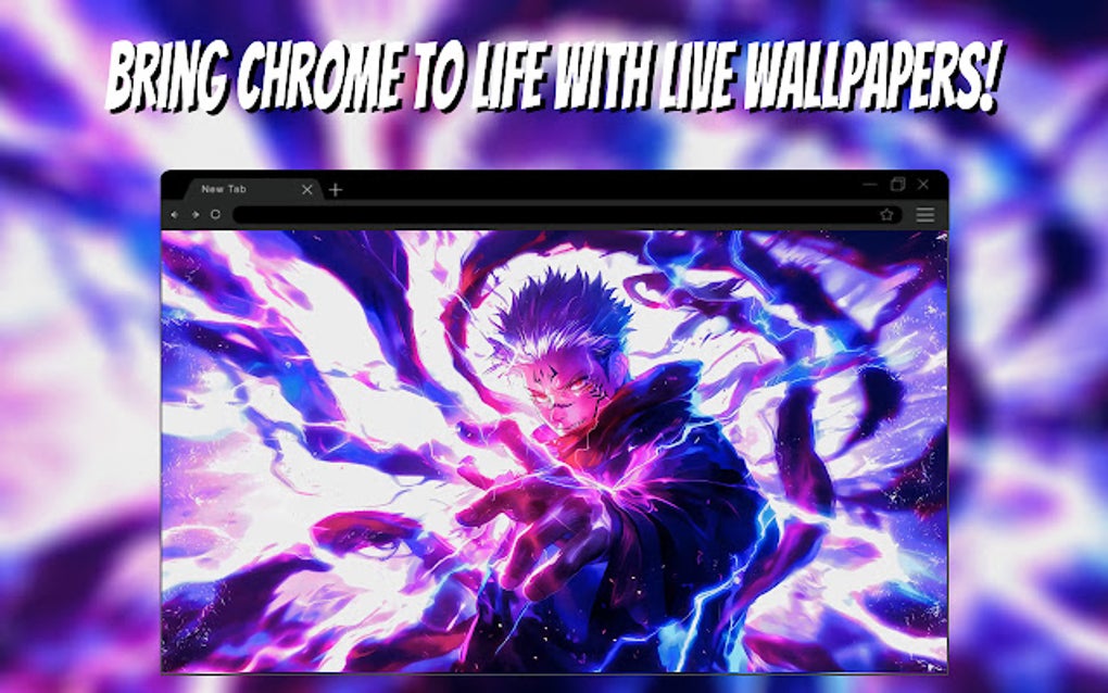 Sukuna Jujutsu Kaisen Live Wallpaper para Google Chrome - Extensão Download