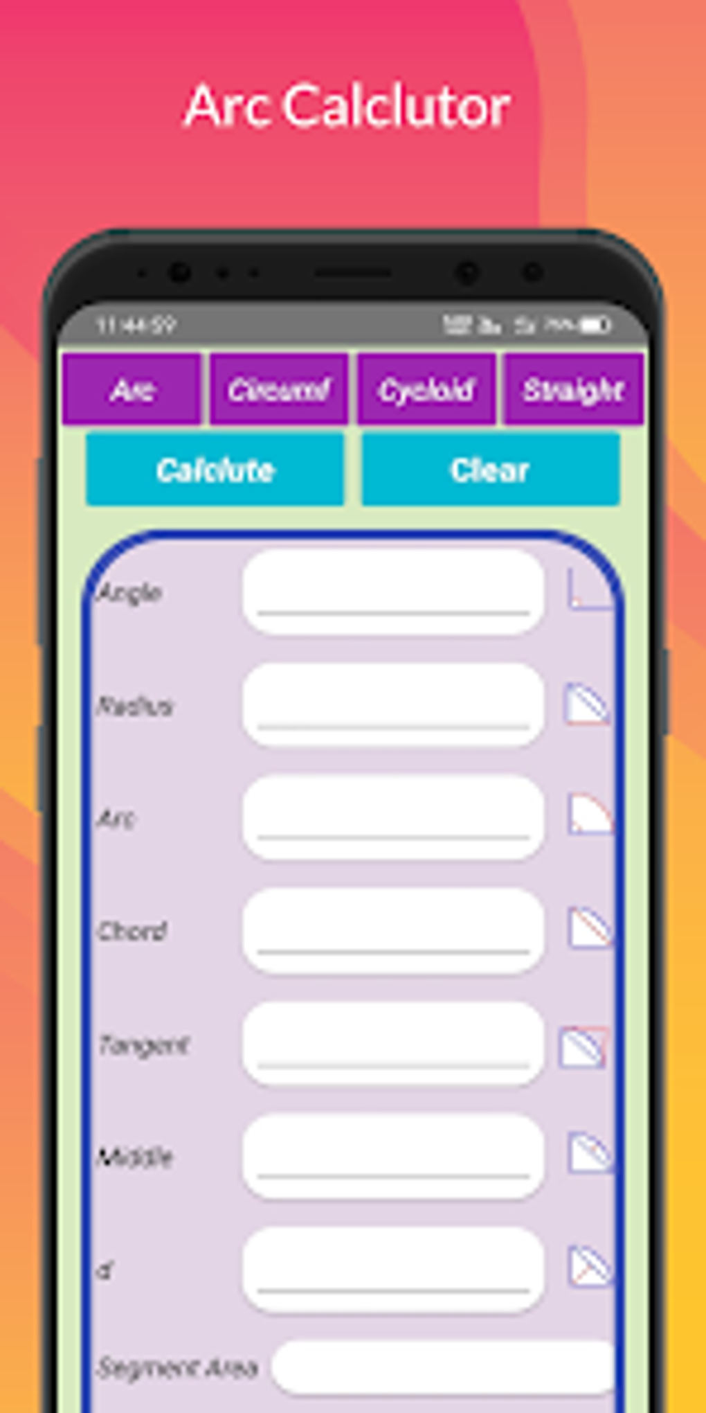 Android 용 Radius arc calculator - 다운로드 Android 용 Radius arc calculator - 다운로드