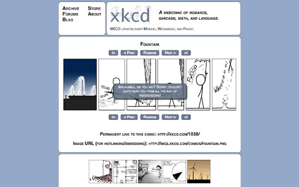 XKCD Hovertext for Google Chrome - Extension Download