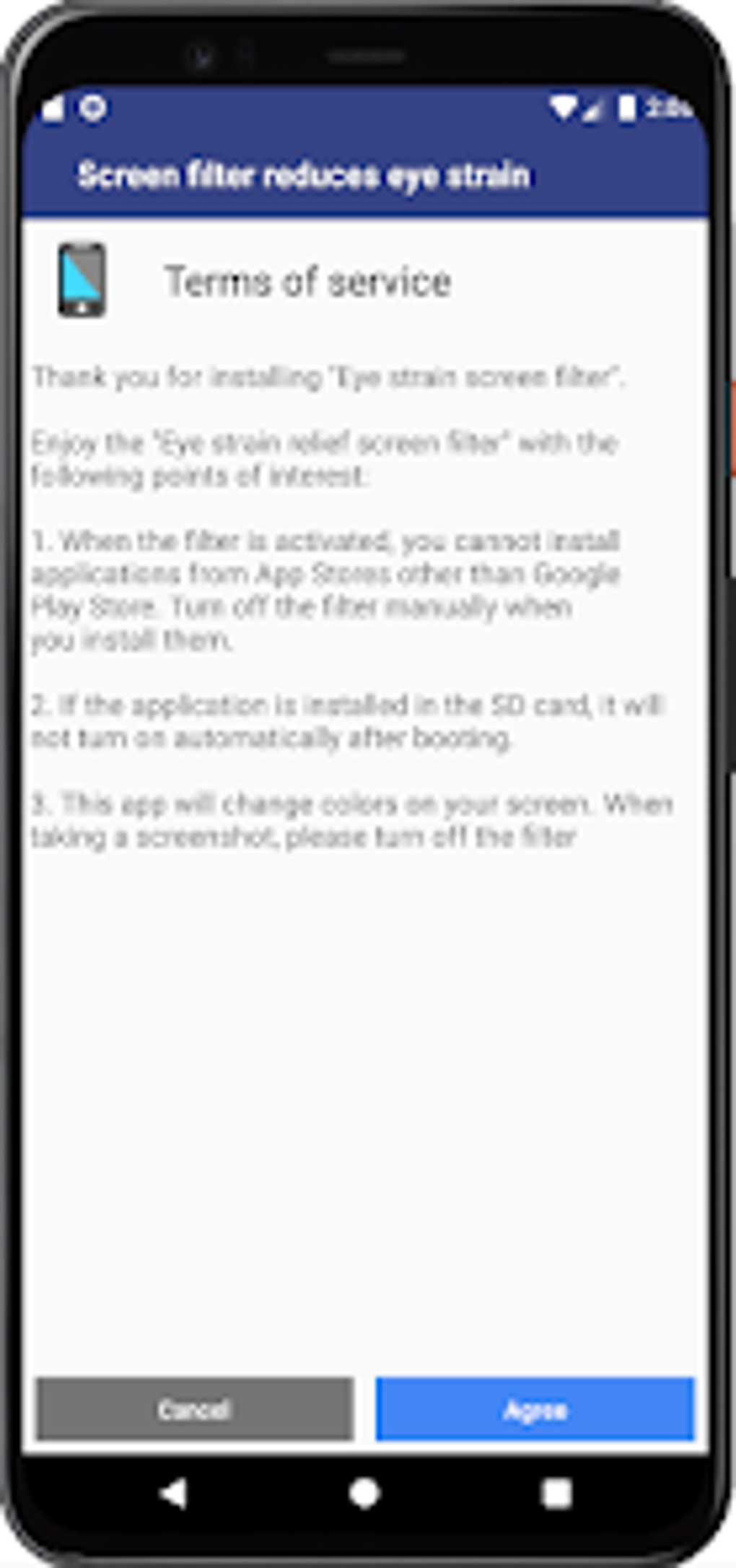 Blue light filter para Android - Descargar