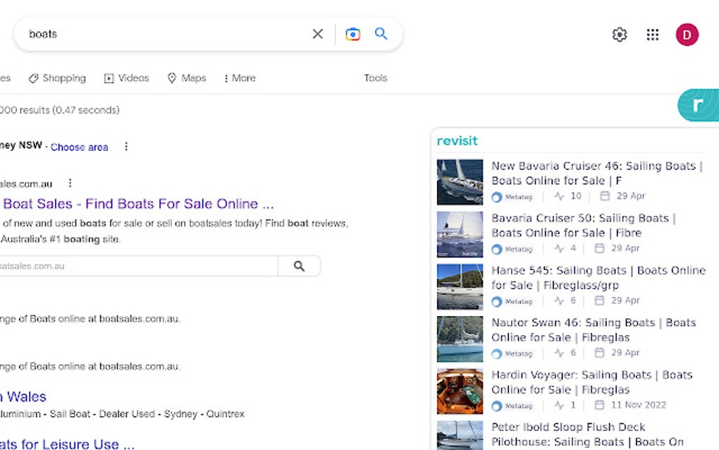 Revisit: Find what you want, when you need it for Google Chrome - Extension Download