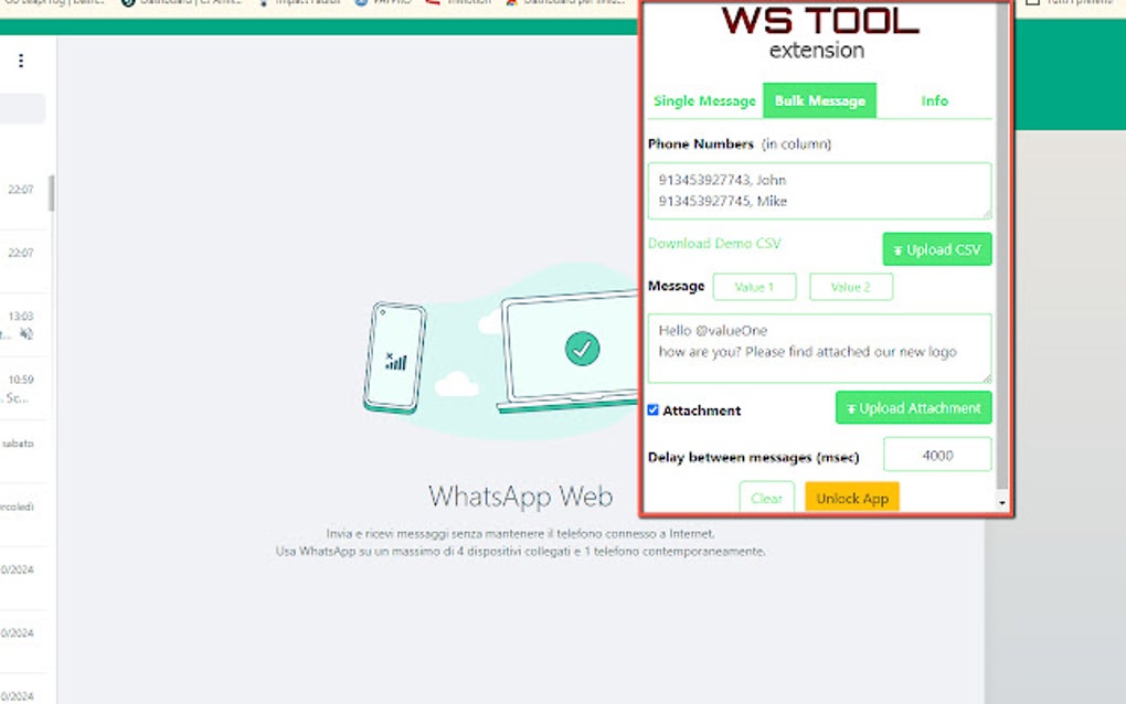 WS WhatSender Tool para Google Chrome - Extensión Descargar
