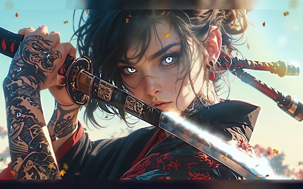 Samurai Grace and Steel Live Wallpaper for Google Chrome - Extension Download