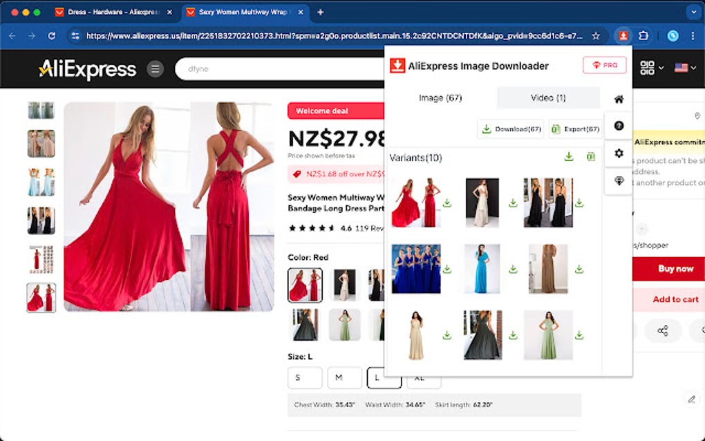 AliExpress Image Downloader สำหรับ Google Chrome - ส่วนขยาย ดาวน์โหลด