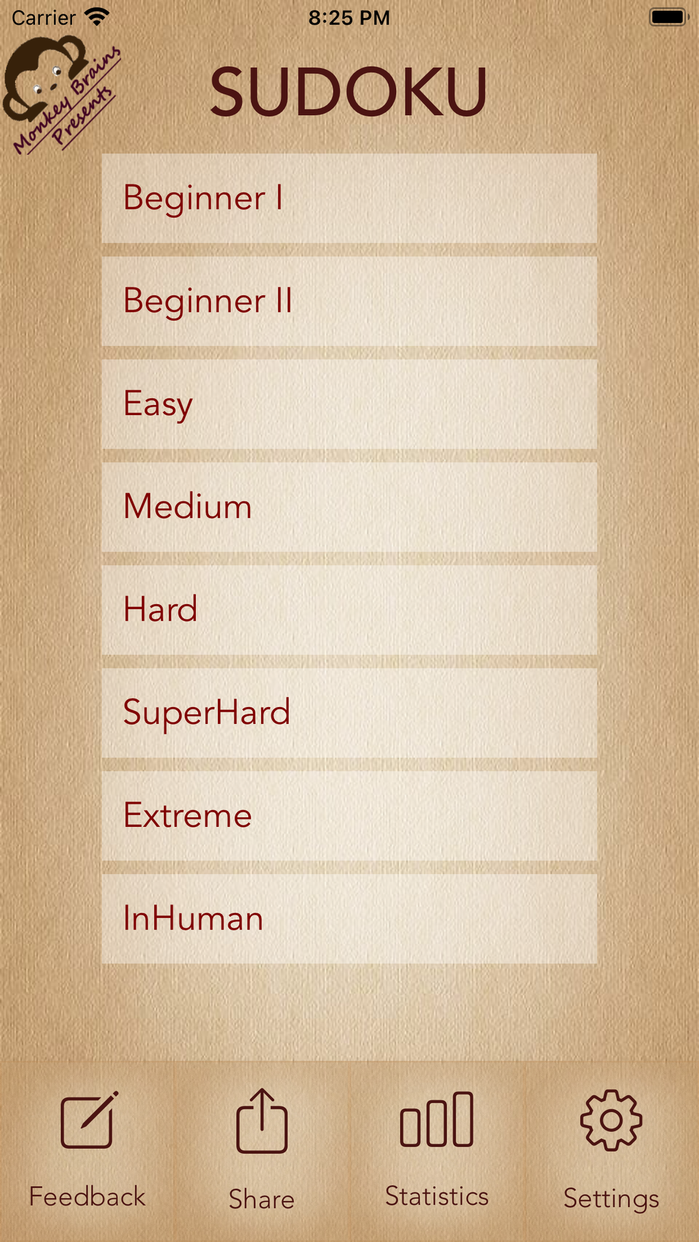 Sudoku by MonkeyBrains for iPhone - Download