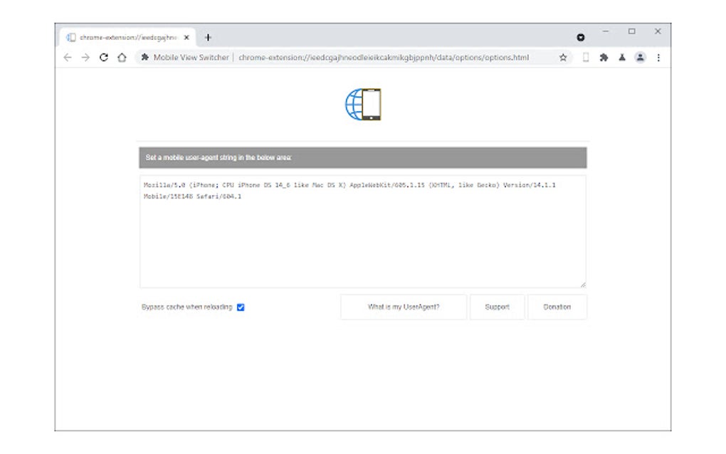 Mobile View Switcher for Google Chrome - Extension Download