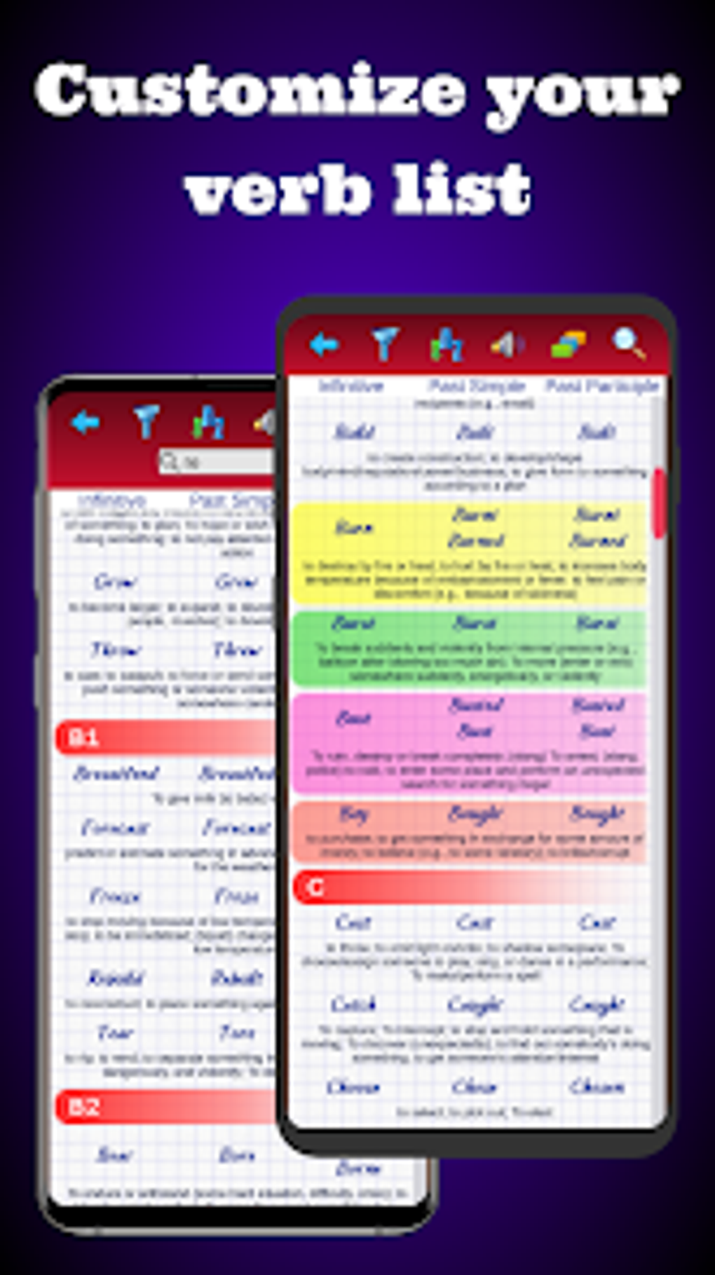 English Irregular Verbs para Android - Descargar