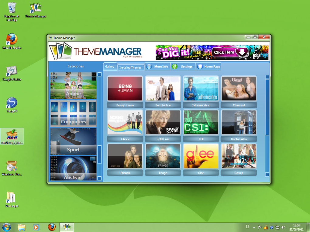 Windows 7 Theme Manager (Windows) - Descargar