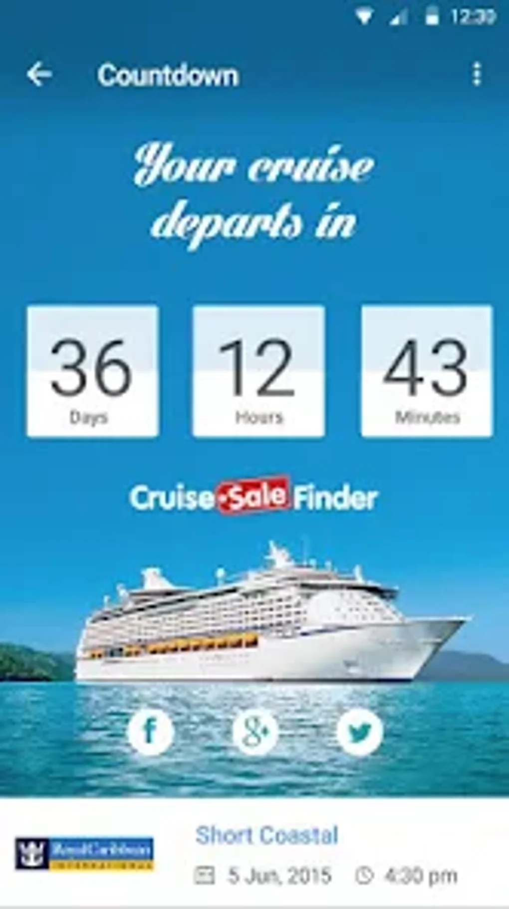 Cruise Countdown for Android - Download
