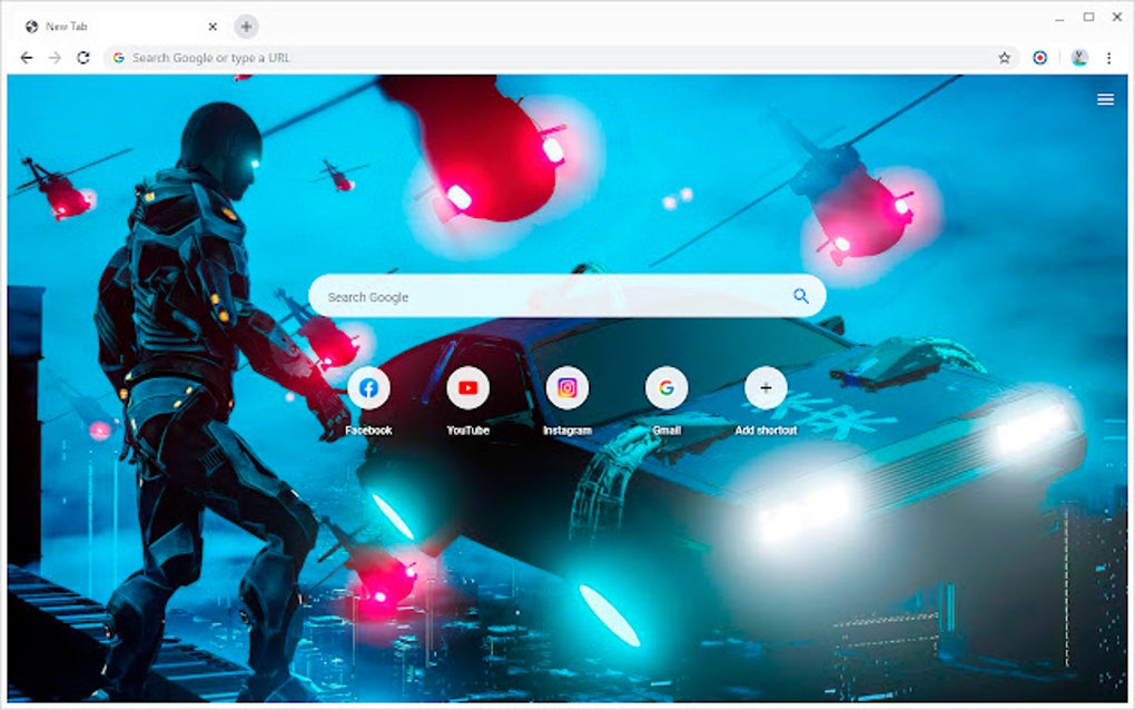 Neon Cyber People Wallpapers New Tab pour Google Chrome - Extension ...