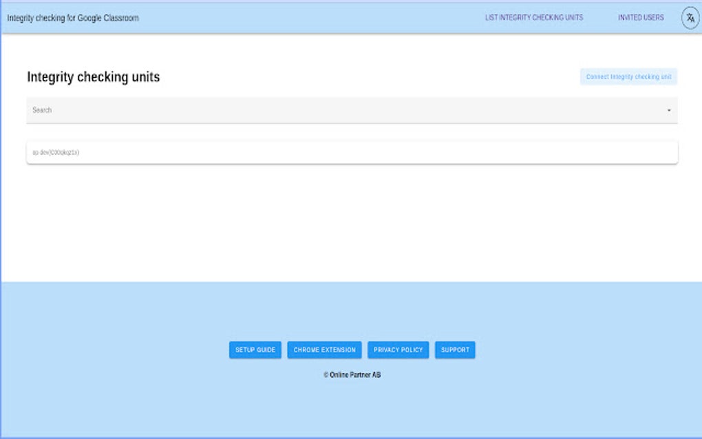 Integrity checking for Google Classroom Extension for Google Chrome ...