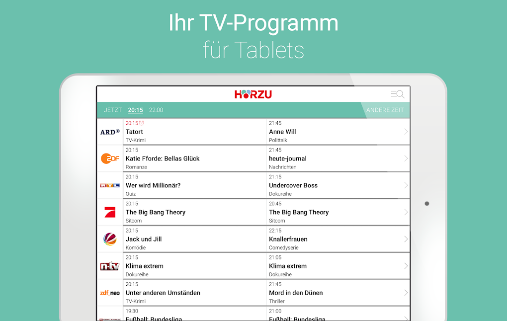 HÖRZU TV Programm als TV-App APK für Android - Download
