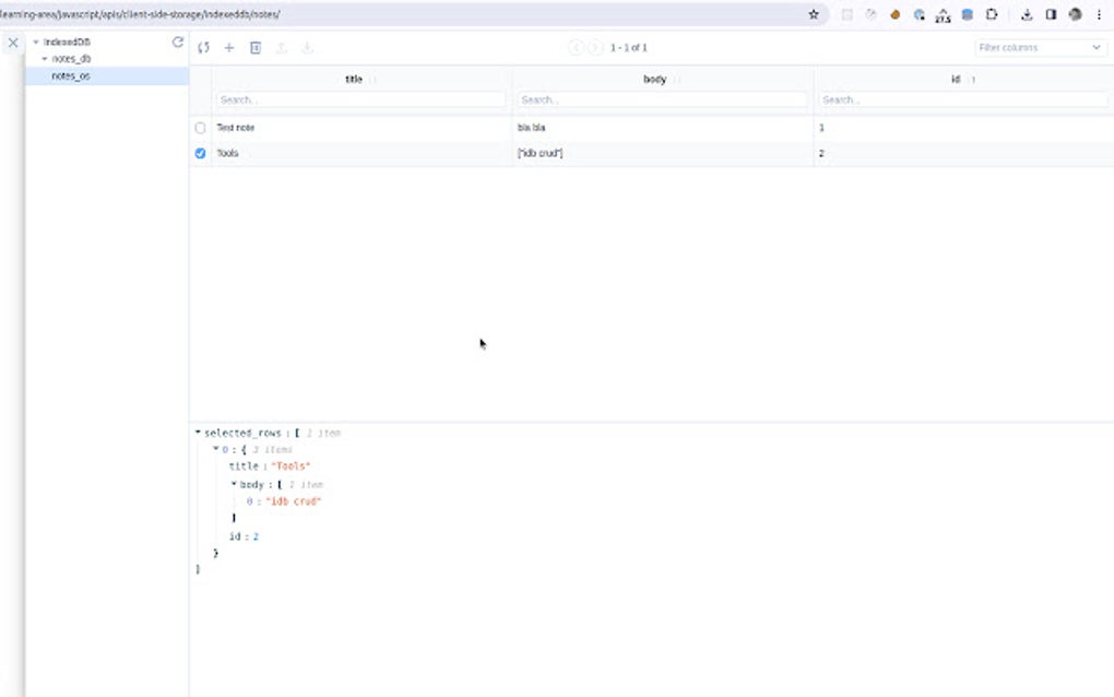 idb crud para Google Chrome - Extensión Descargar