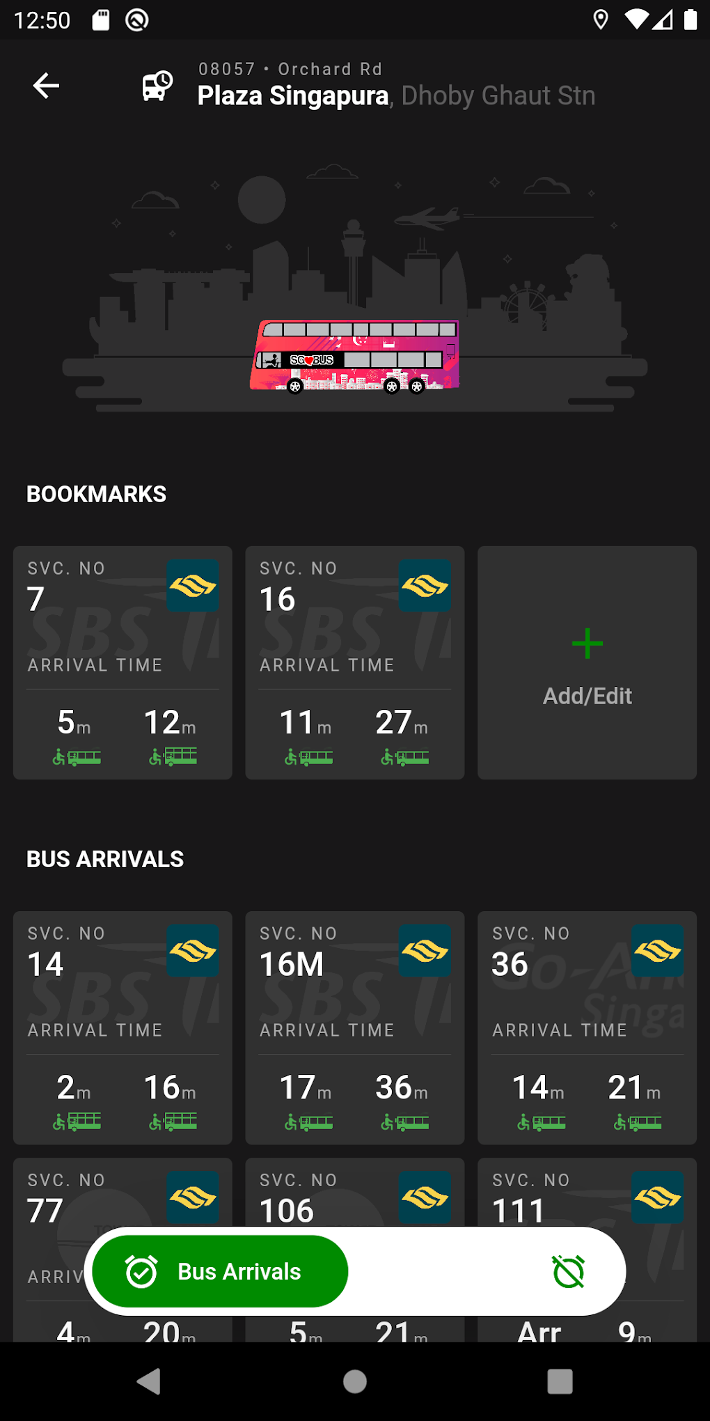 SG Bus: Bus Arrival Time EZ-Link Card Reader App for Android - Download