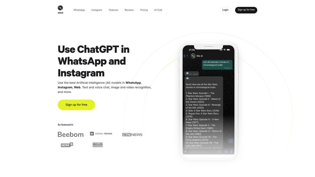 WizAI para AI Asistente de vida: evaluación, características y casos de uso