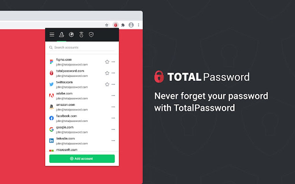 Total Password Google Chrome 용 - 확장 프로그램 다운로드