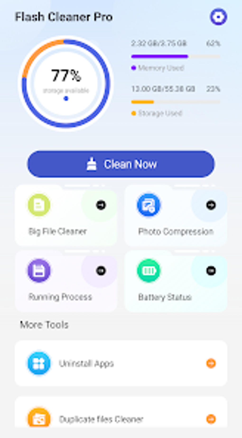 Flash Cleaner Pro สำหรับ Android - ดาวน์โหลด