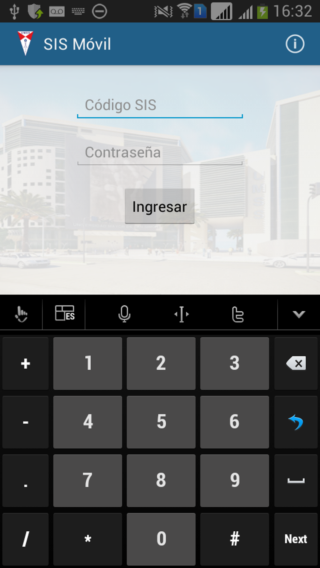 SIS Móvil UMSS para Android - Descargar