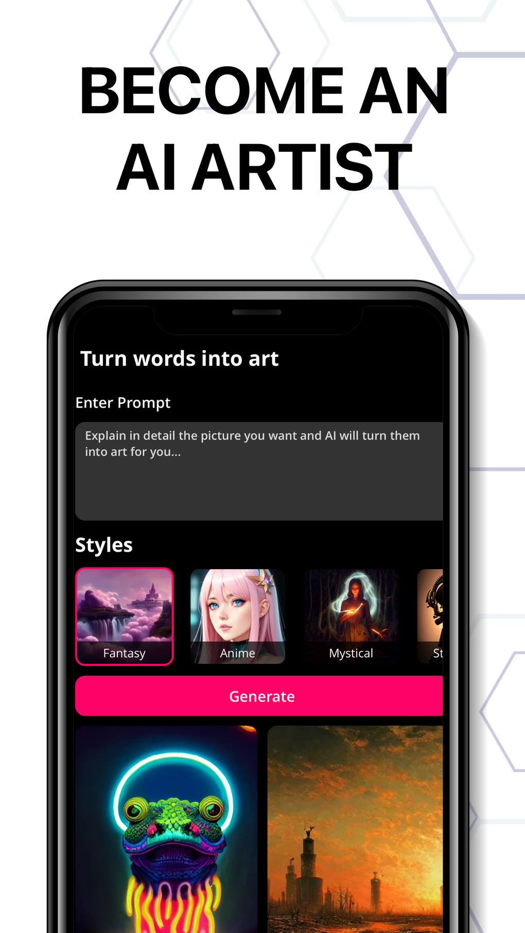 UniArt - AI Art Generator para iPhone - Descargar