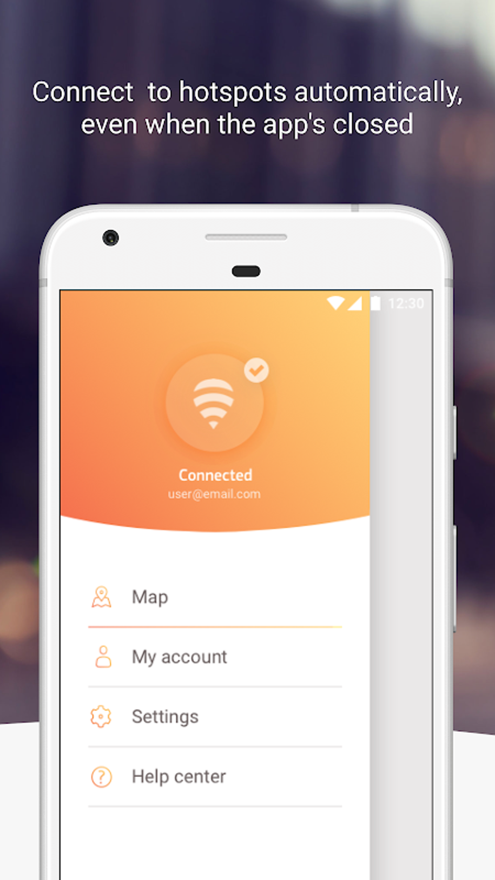 Android 용 Fon WiFi app – app wi fi map with unlimited access APK - 다운로드