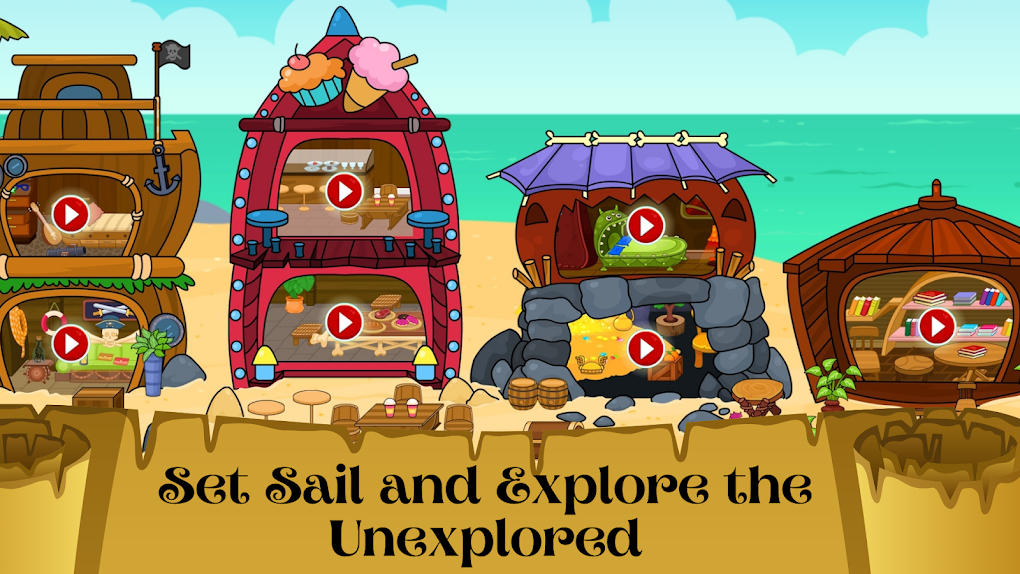 My Pirate Town: Treasure Games per Android - Download