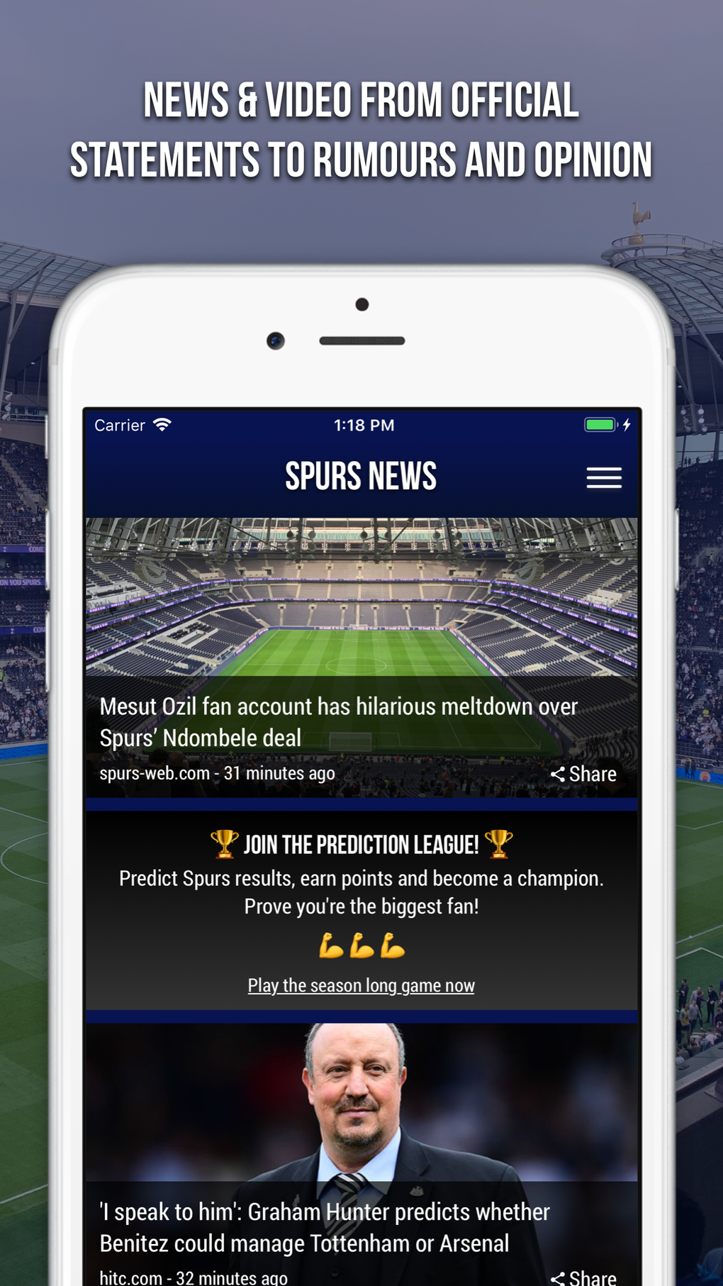 Spurs News App for iPhone - Download