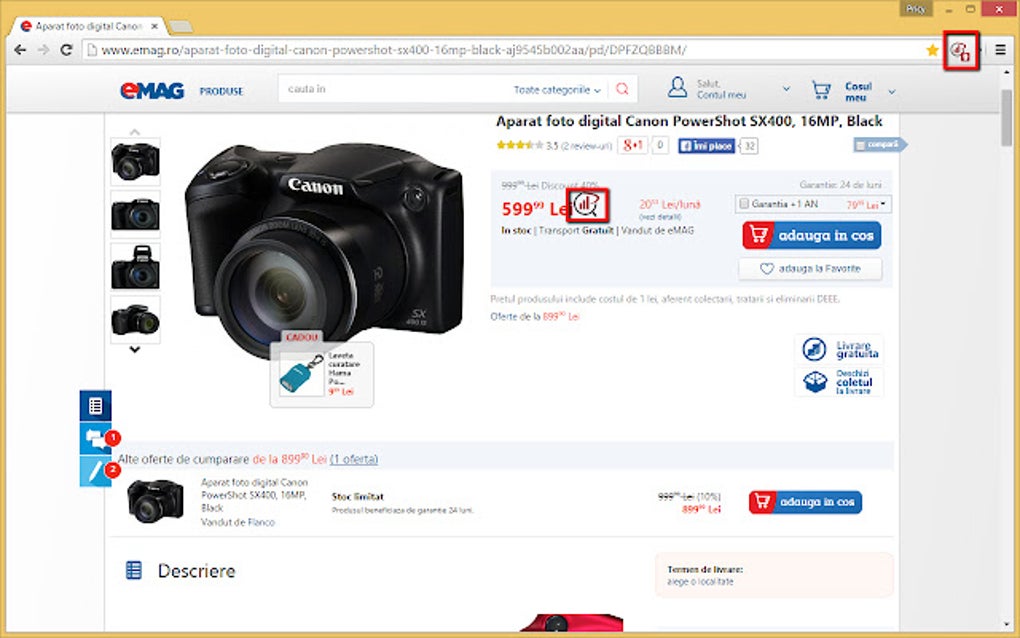 Pricy pour Google Chrome - Extension Télécharger