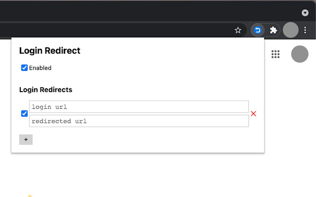 Login Redirect para Google Chrome - Extensión Descargar