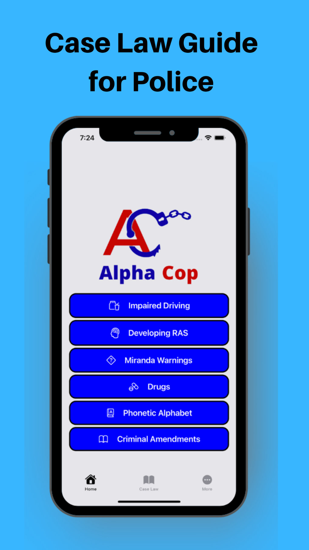 Alpha Cop - Case Law Guide para iPhone - Descargar