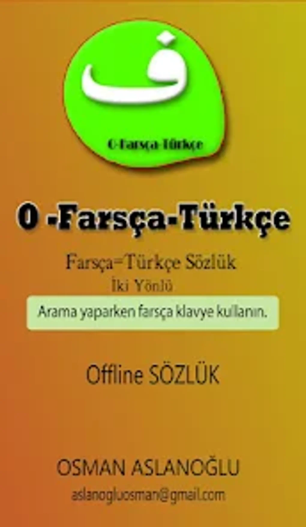 O-Farsça-Türkçe Sözlük para Android - Descargar