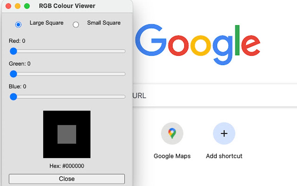 RGB Colour Viewer cho Google Chrome - Tiện ích mở rộng Tải về