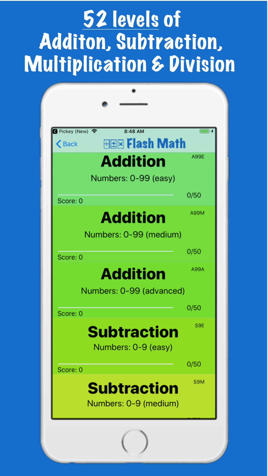 Flash Math: Rapid Recall Game para iPhone - Descargar