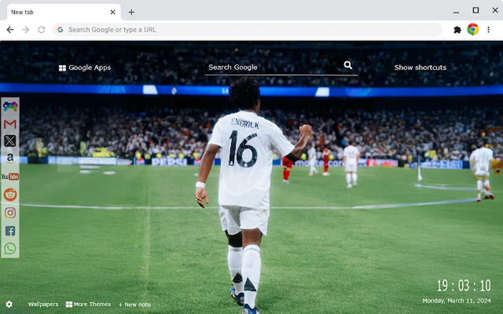 Endrick Felipe Wallpaper New Tab für Google Chrome - Erweiterung Download