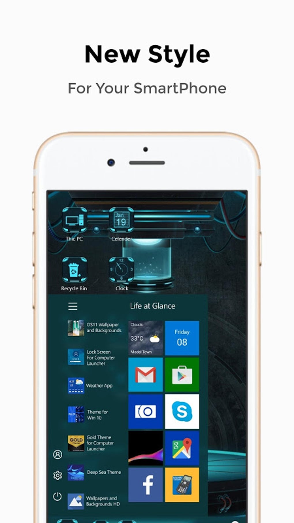 Blue Tech Theme APK for Android - Download