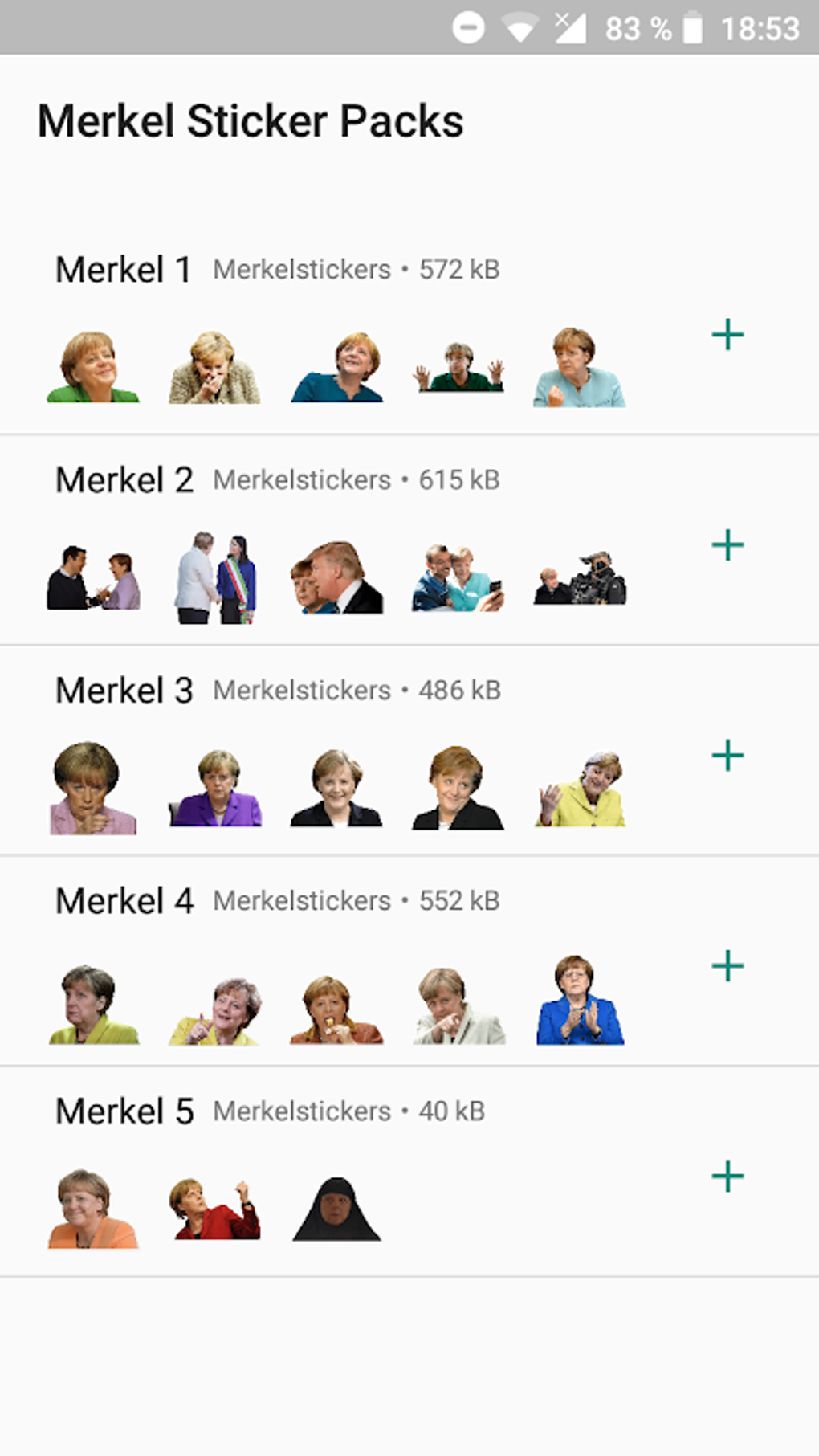 Angela Merkel Sticker für WhatsApp (WAStickerApps) APK for Android ...