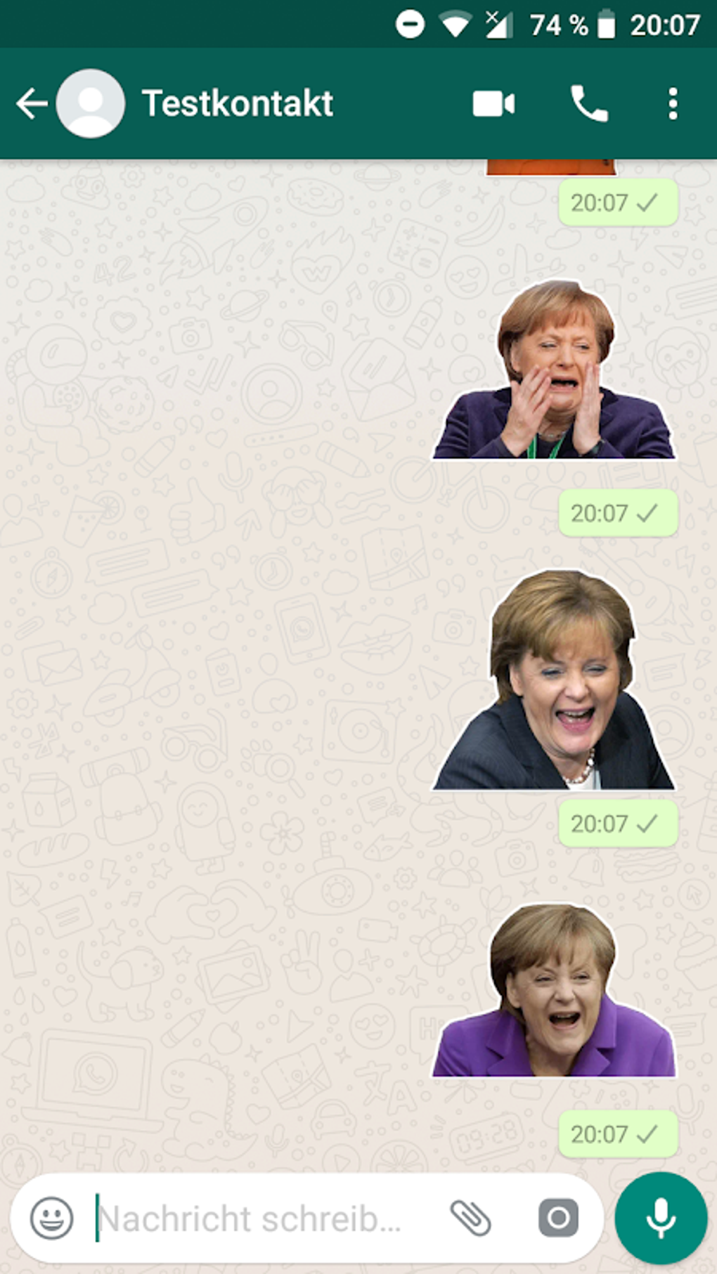 Angela Merkel Sticker für WhatsApp (WAStickerApps) APK for Android ...