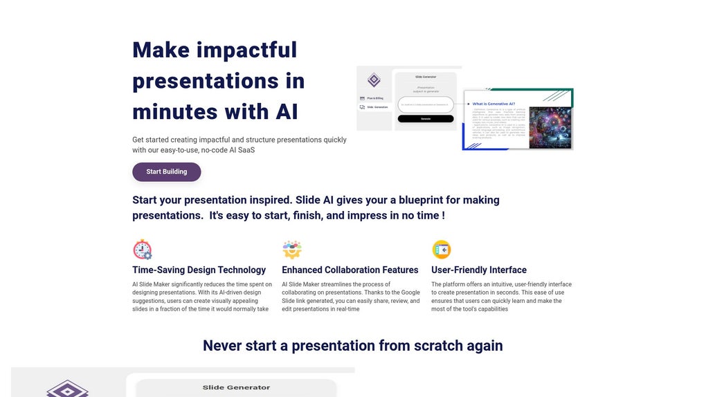 AI Slide Maker for AI Design: review, features & use cases