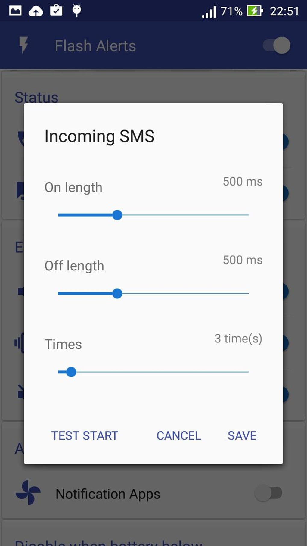 Flash Alerts on Call and SMS Flash Notification APK for Android - Download