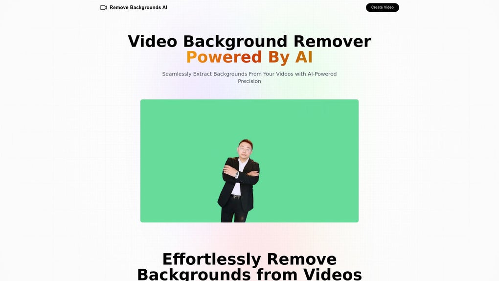 Remove Backgrounds AI for AI Video generator & editor: review, features ...
