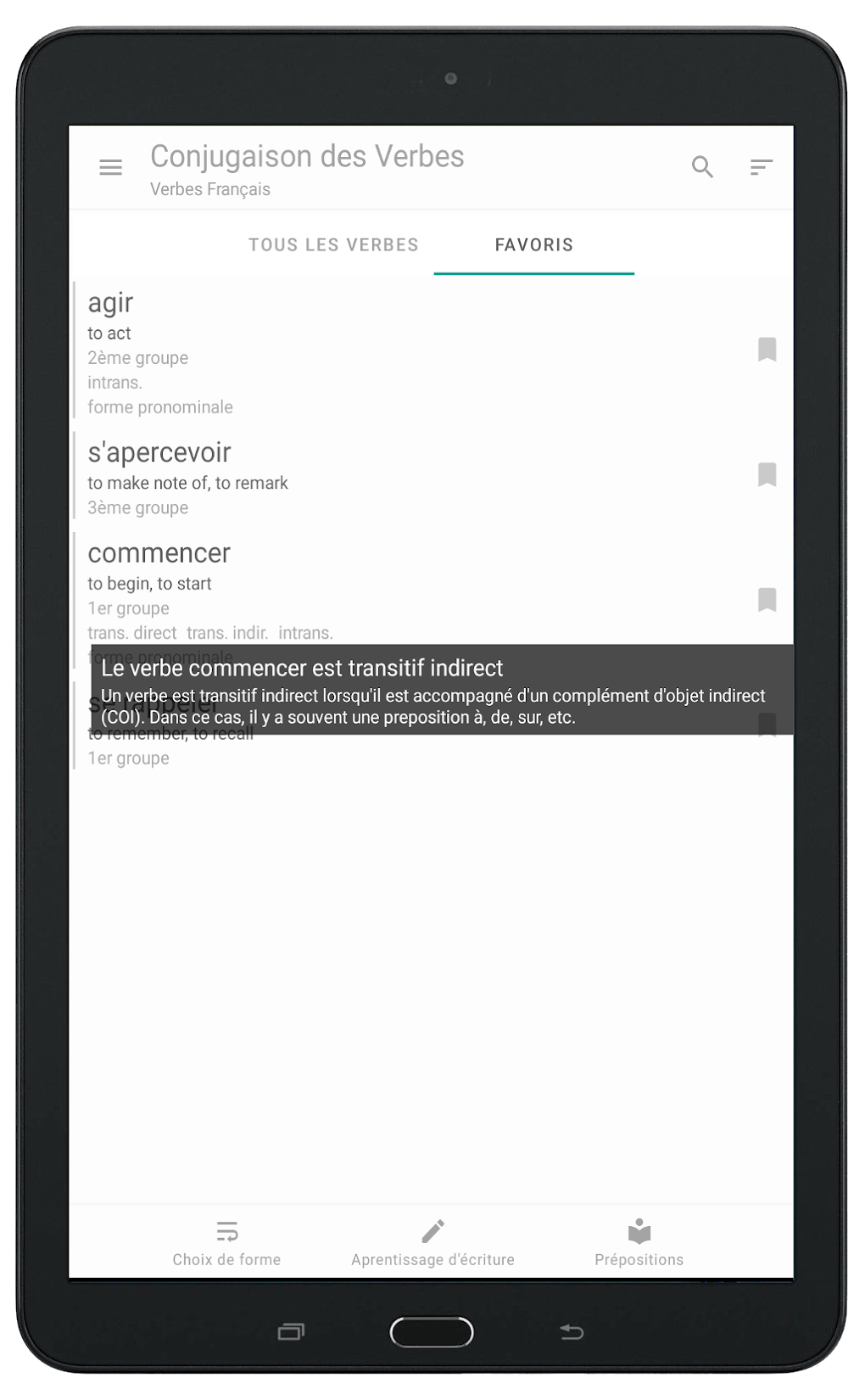 Conjugation Of French Verbs Learn French Verbs APK Android Conjugation Of French Verbs Learn French Verbs APK Android
